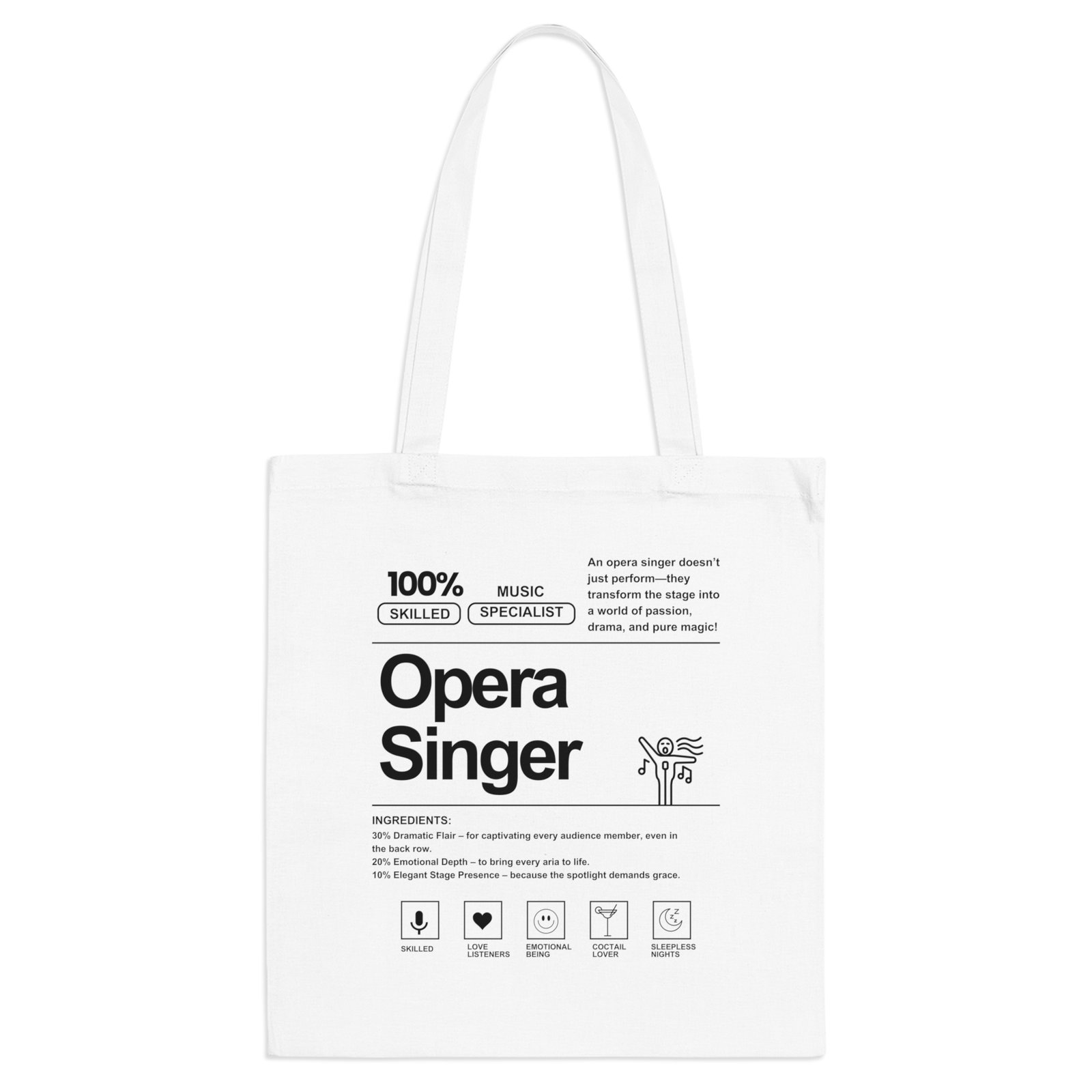 „Opera singer“ Tote Bag - worko.lt